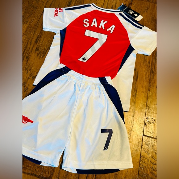 Shirts & Tops | Bukayo Saka Kids Large Youth Soccer Jersey Arsenal 2 ...